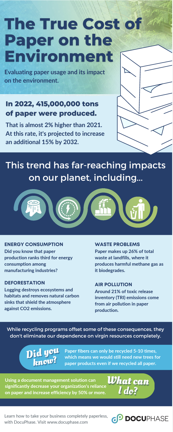 The True Cost of Paper on The Environment
